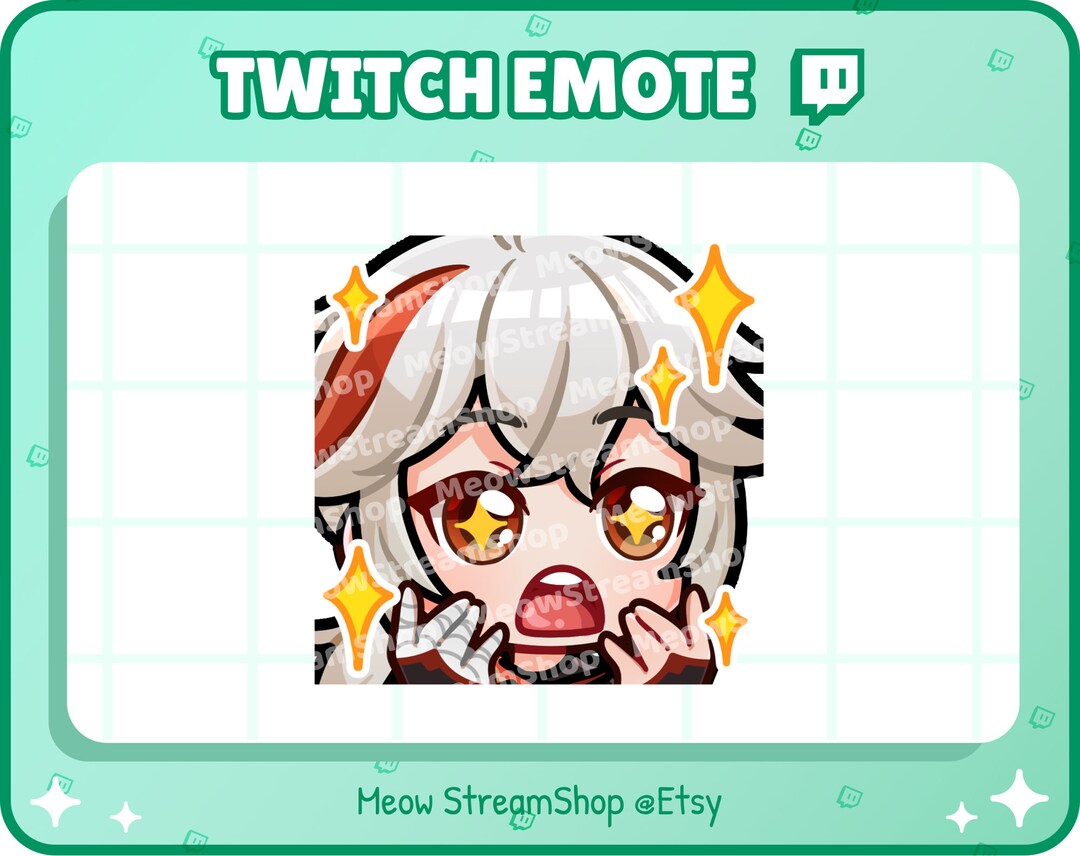 Twitch Emote / Kazuha Kaedehara Wow, Gasp, What, Whoa, Amaze, Happy ...