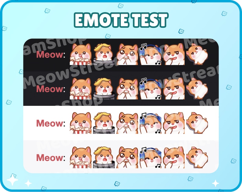 Twitch Emote / Cute Hamster Mega Pack #1 Emotes (24 Emotes Ready to Use ...