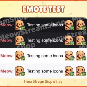 Twitch Emote / Cute Potato Note, Taking Note, Rule, Write Emote Emotes ...