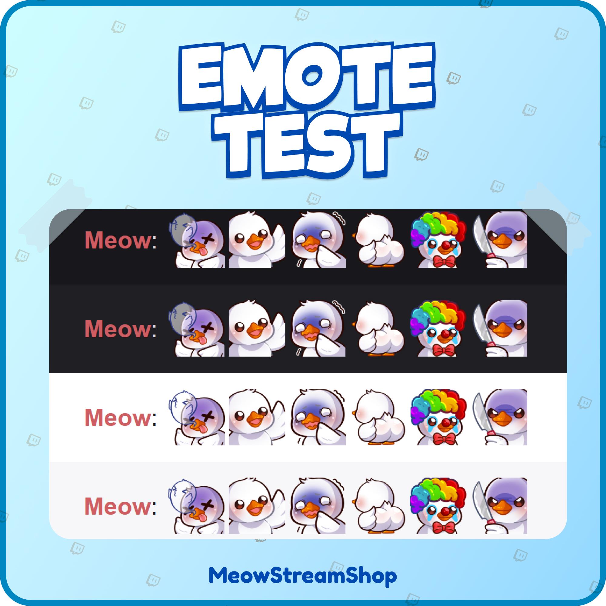 Twitch Emote / Cute Duck Mega Pack #1 Emotes (24 Emotes Ready to Use ...