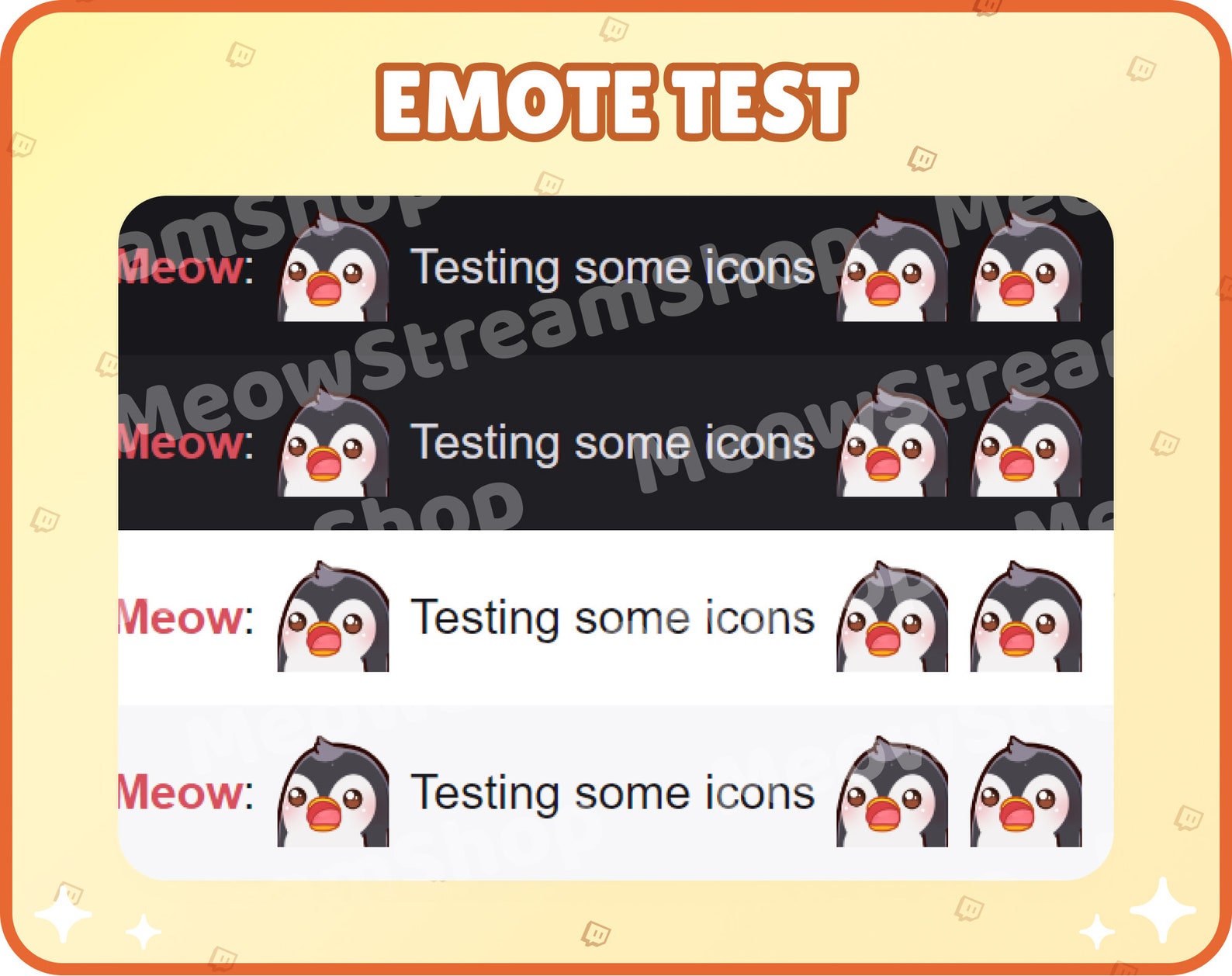 Twitch Emote / Cute Penguin Gasp Emotes / Cute Penguin Emote - Etsy