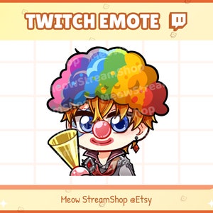 Twitch Emote / Childe Tartaglia Clown Emotes / Genshin Impact Sub Emoji ...