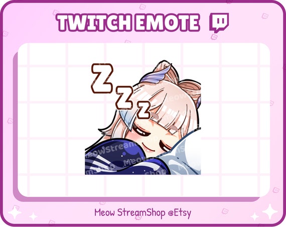 Twitch Emote / Sangonomiya Kokomi Sleep Emotes / Genshin - Etsy