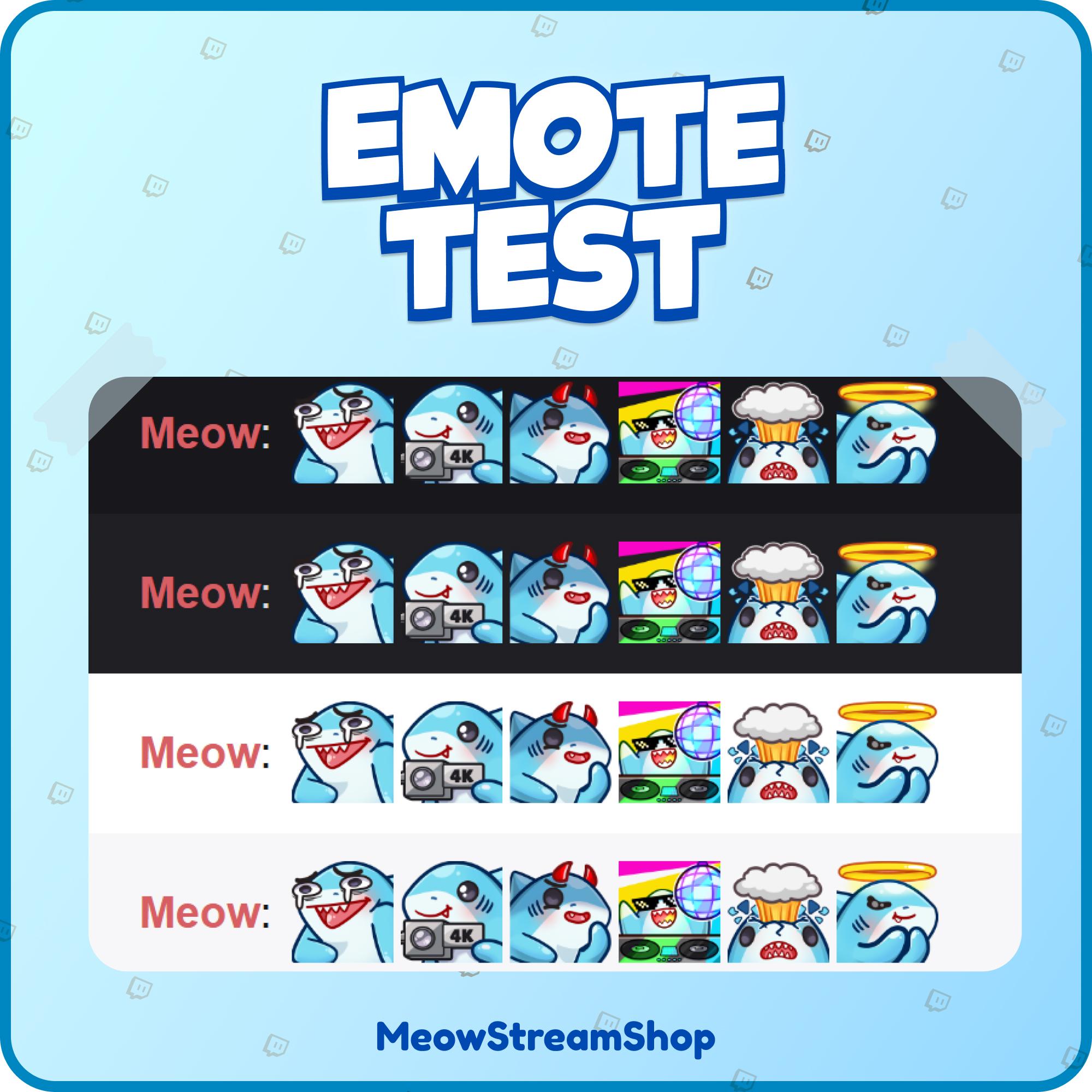Twitch Emote / Cute Shark Mega Pack #2 Emotes ( 24 Emotes Ready to Use ...