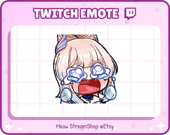 Twitch Emote / Sangonomiya Kokomi Cry Sad Emotes / Genshin - Etsy Australia