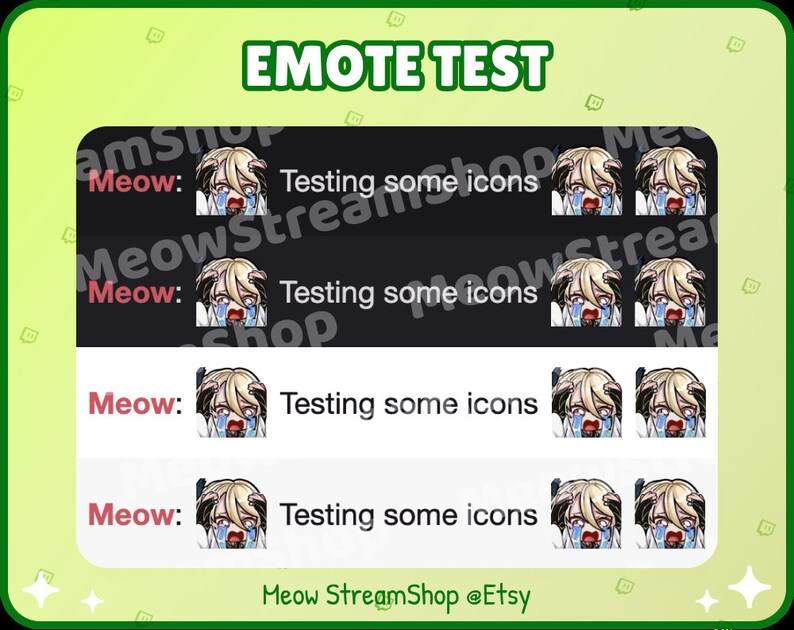 Twitch Emote / Kaveh Cry Sad Tears Panic Scared Emotes / - Etsy