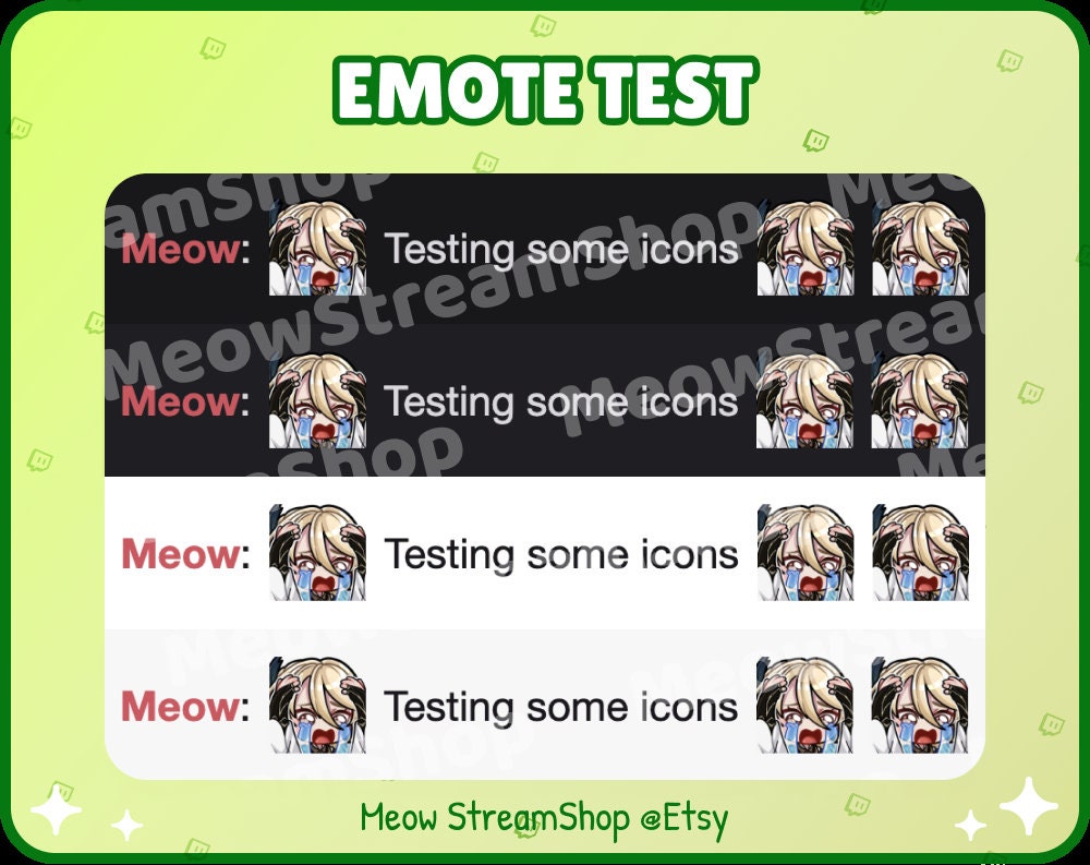 Twitch Emote / Kaveh Cry Sad Tears Panic Scared Emotes / - Etsy Australia
