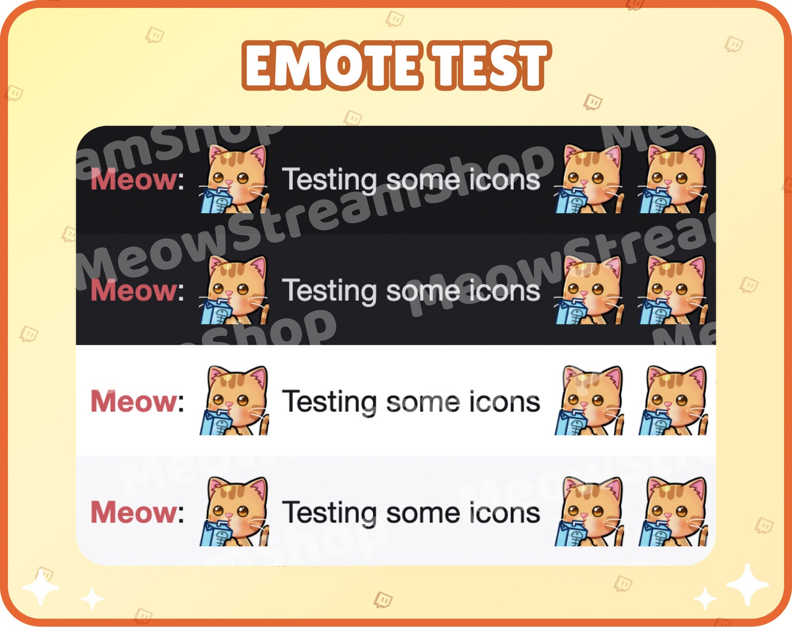 Twitch Emote / Cute Orange Cat Sip, Sipping Tea, Drink, Drink Juice ...
