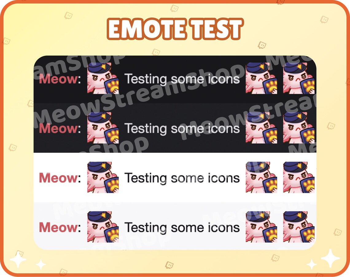 Twitch Emote / Cute Axolotl Neuron Cop, Police, Rule Emote / Cute ...