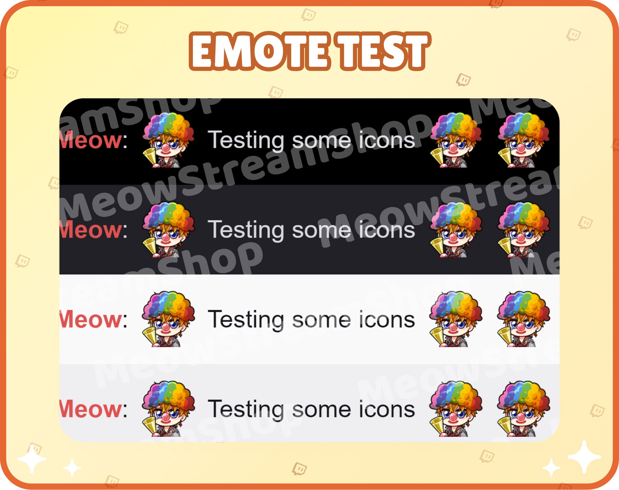 Twitch Emote / Childe Tartaglia Clown Emotes / Genshin Impact - Etsy España