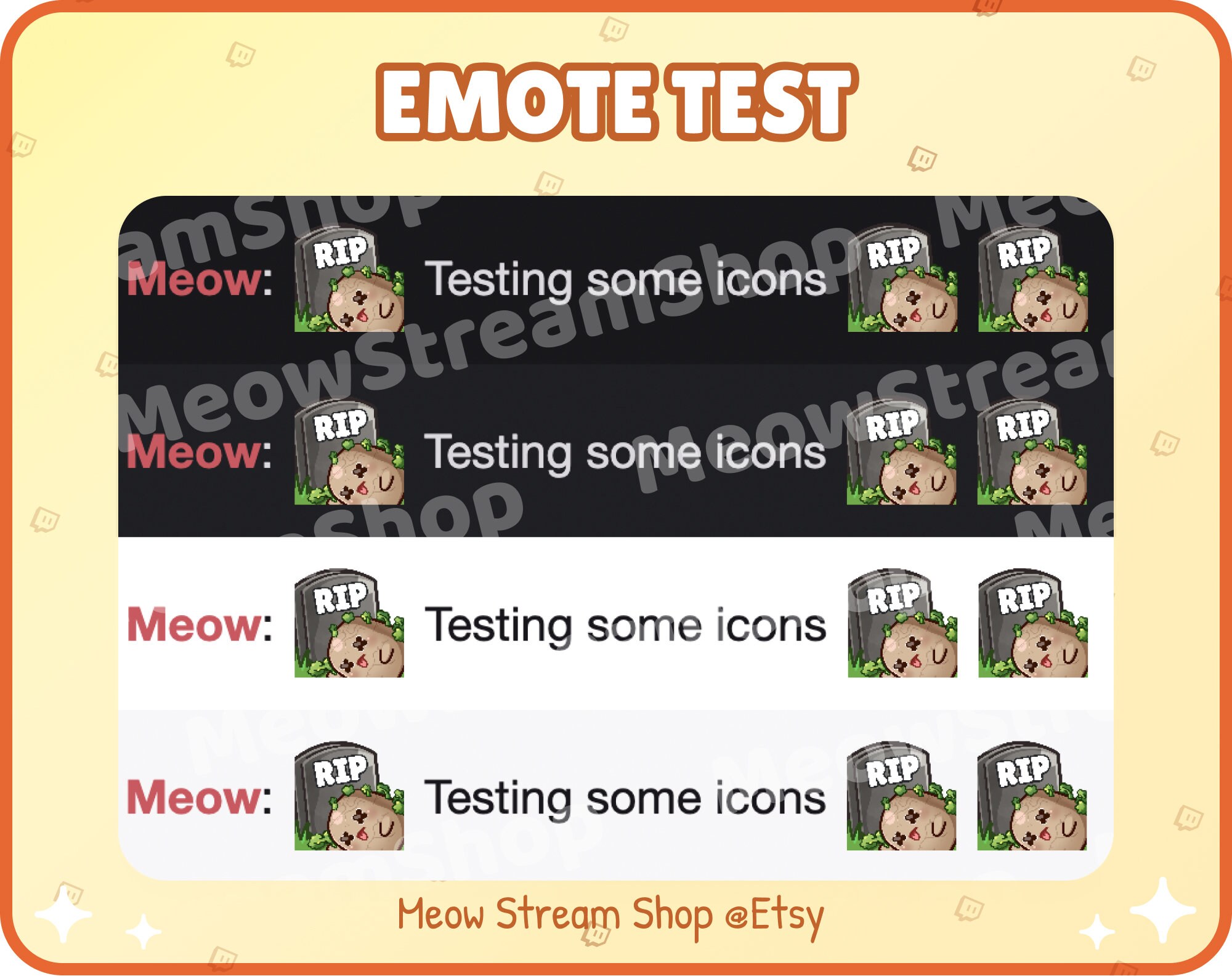 Twitch Emote / Cute Potato RIP, Dead, Collapse, Game Over Emotes ...