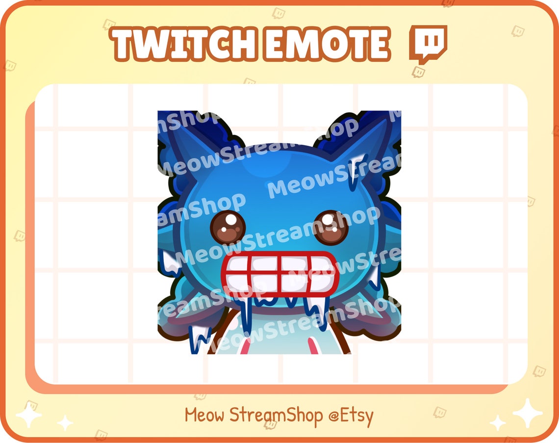 Twitch Emote / Cute Axolotl Sheesh Sheeesh Freeze Emote / - Etsy