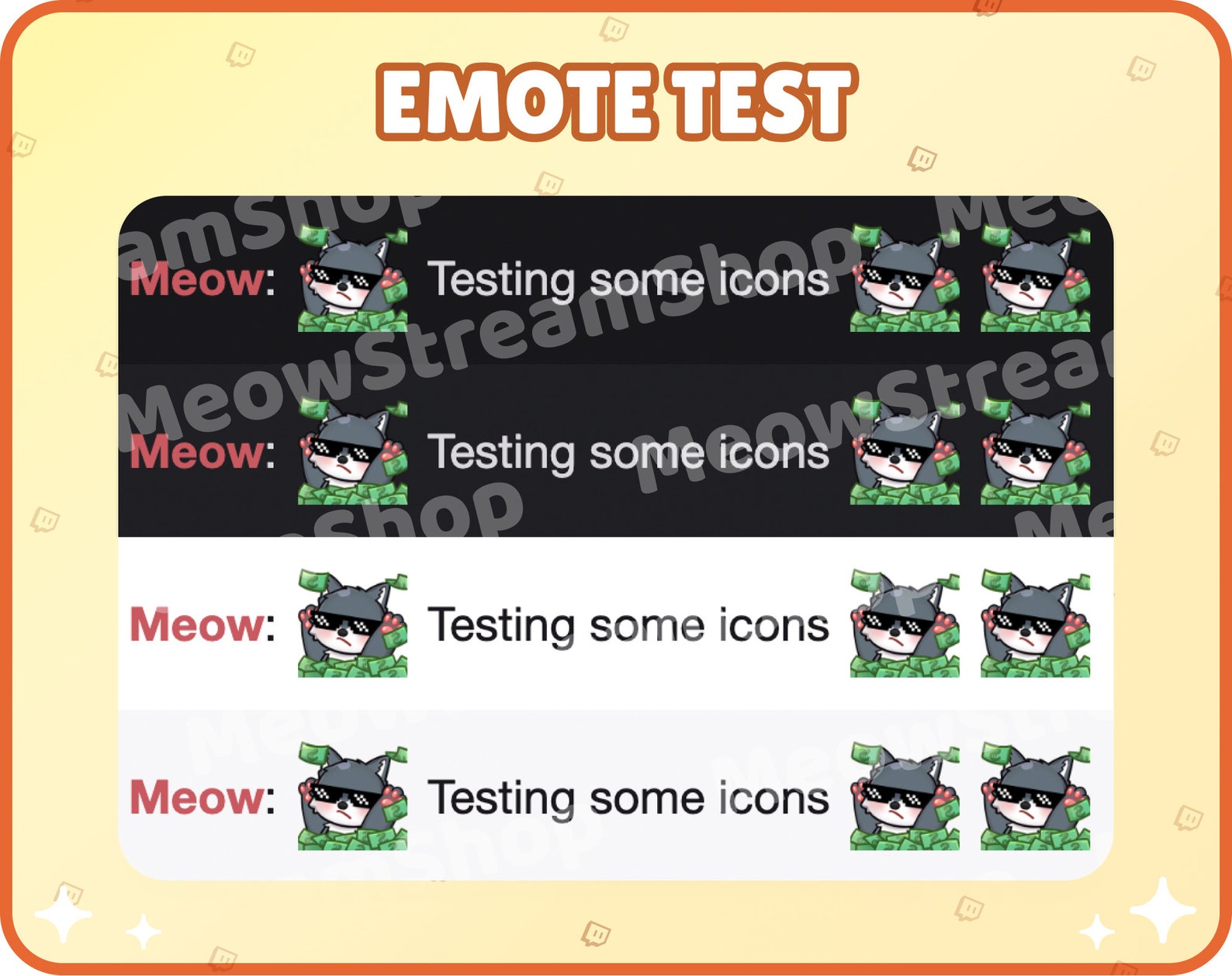 Twitch Emote / Cute Grey Wolf Money Rich Donate Win Emotes - Etsy