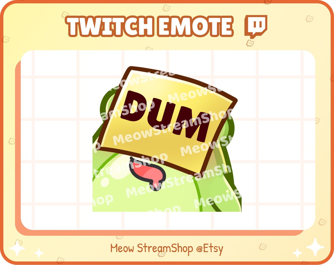 Twitch Emote / Cute Frog DUM, Stupid, Empty Head Emote / Cute Frog Toad ...