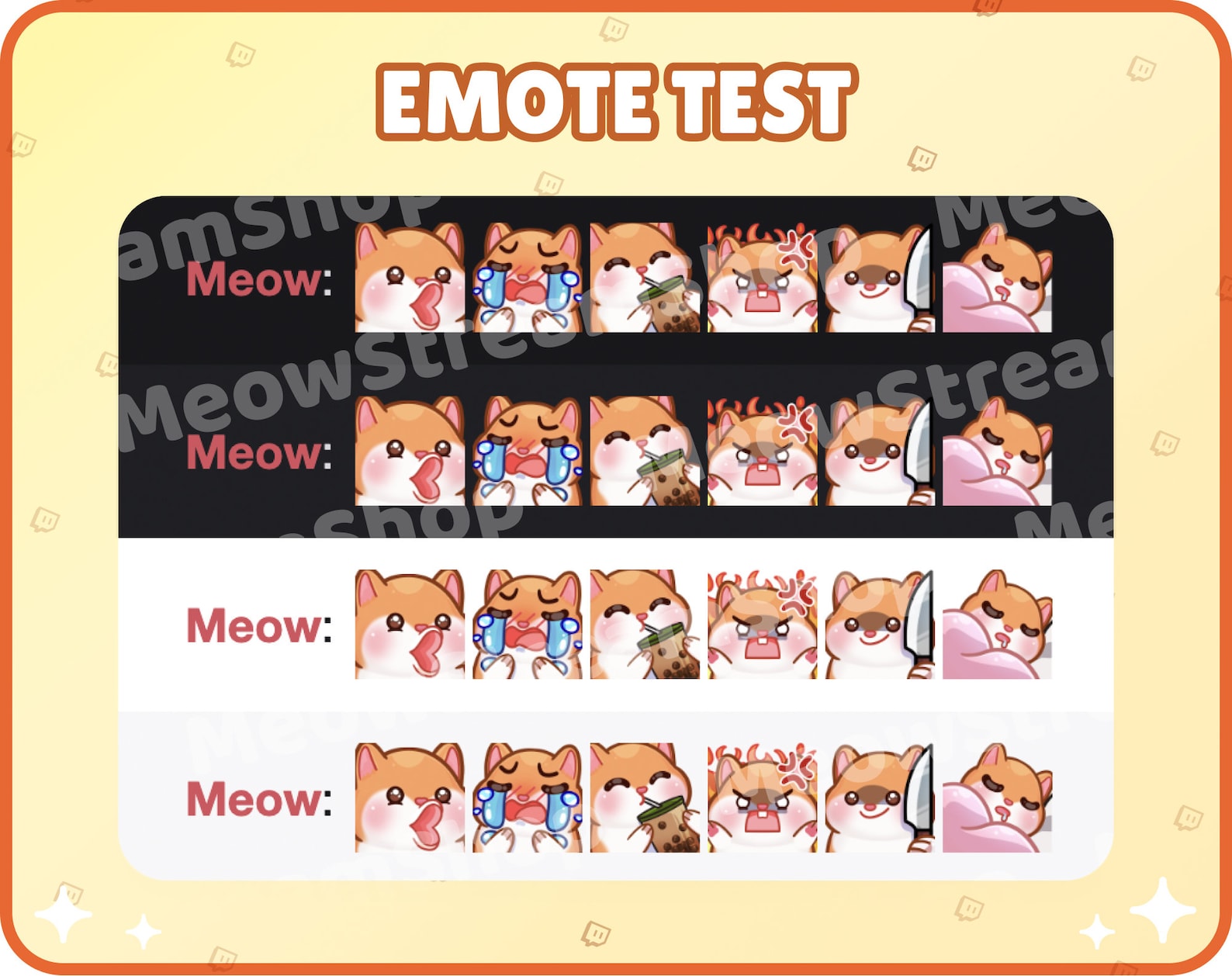 Twitch Emote / Cute Hamster Emotes Pack 2 pog Cry Sip - Etsy