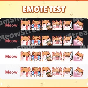 Twitch Emote / Cute Hamster Emotes Pack #2 (pog, Cry, Sip, Angry, Knife ...