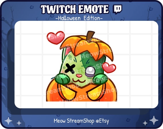 Twitch Emote / Cute Zombie Cat Lurk Peak Emotes / Kawaii - Etsy UK