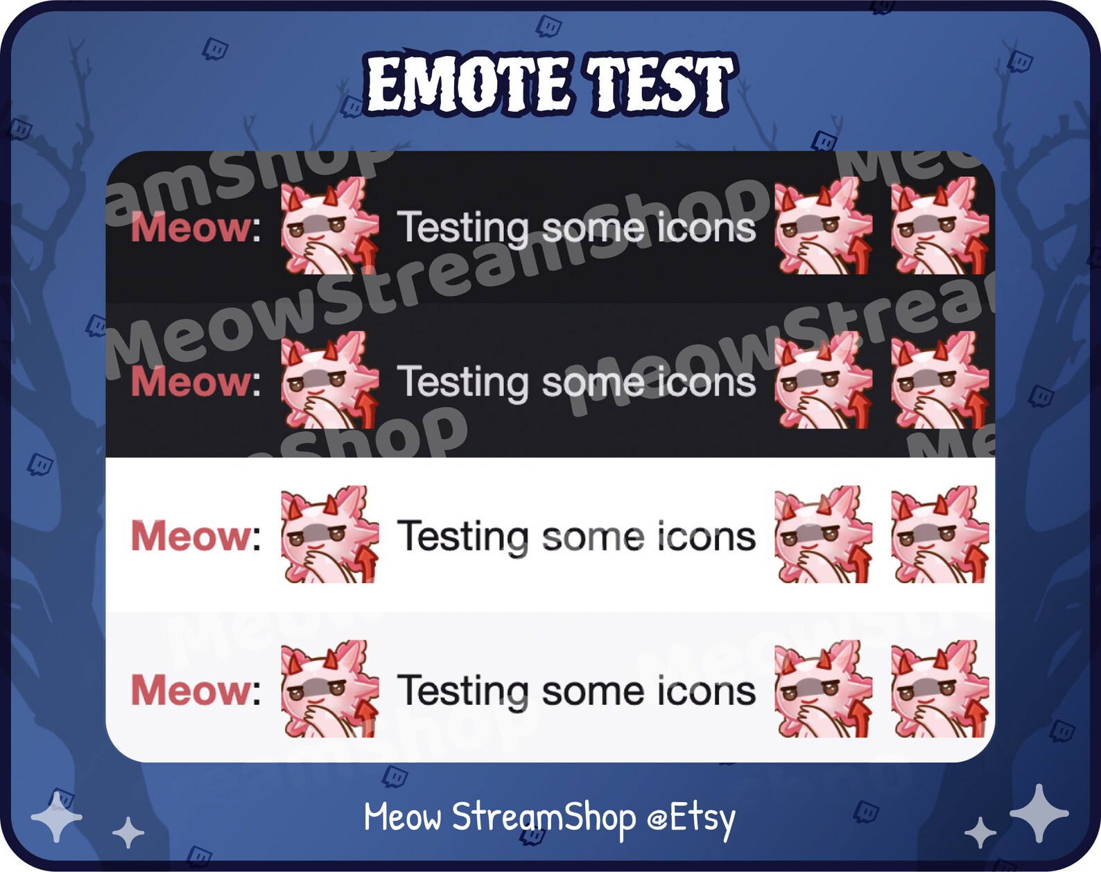 Twitch Emote / Cute Axolotl Emotes Halloween Edition Evil, Devil ...