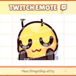 Twitch Emote / Cute Bee UWU, Shy, Embarrassed, Touching Finger Emotes ...