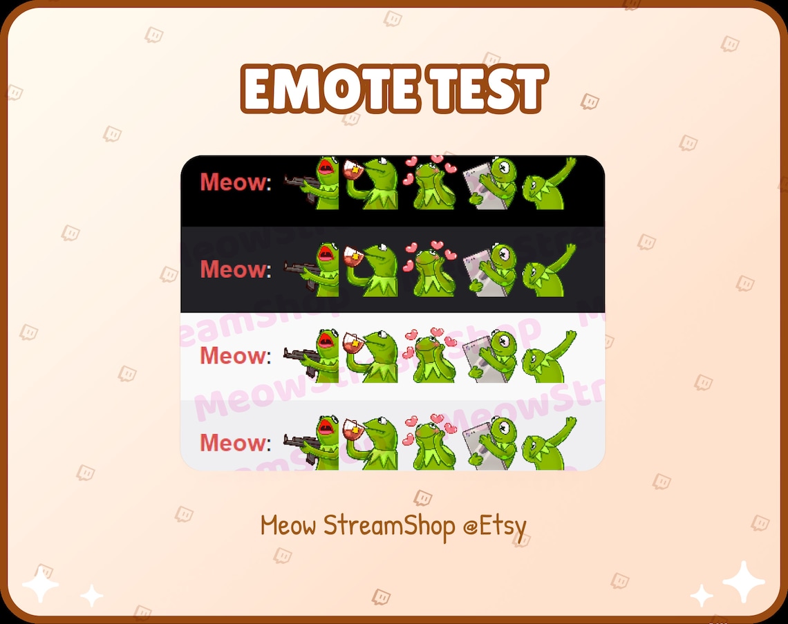 Twitch Emote / Kermit the Frog Meme Emotes Pack #1 (gun, Sipping Tea ...