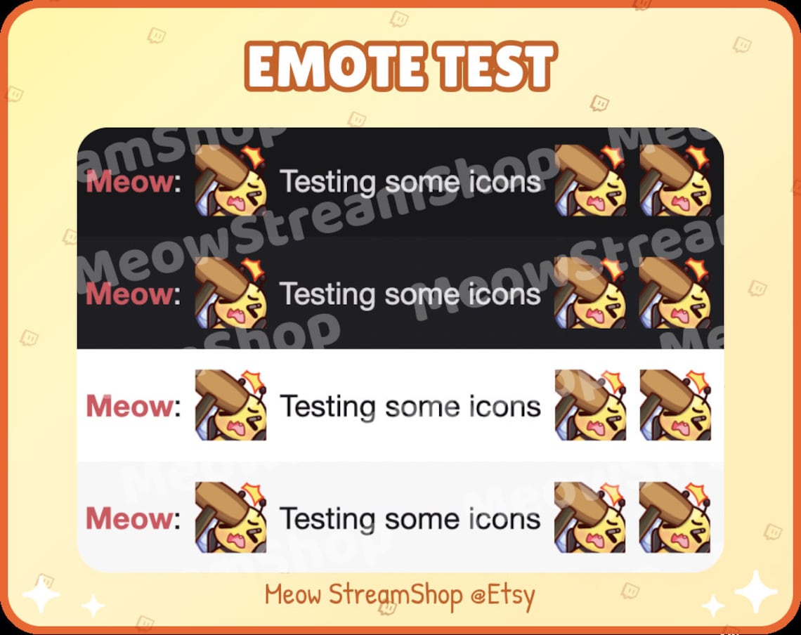 Twitch Emote / Cute Bee Bonk, Hammer, Ban Emotes / Kawaii Wasp Hornet ...