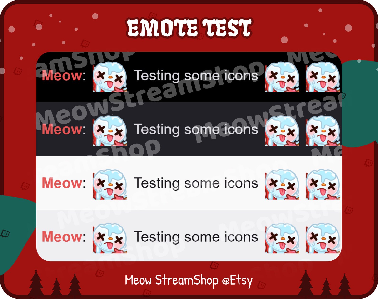Twitch Emote / Cute Snowman RIP Dead Loose Emote / Kawaii - Etsy