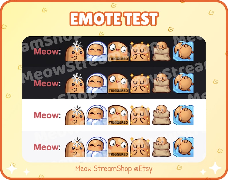 Twitch Emote / Cute Potato Mega Pack #1 Emotes (24 Emotes Ready to Use ...