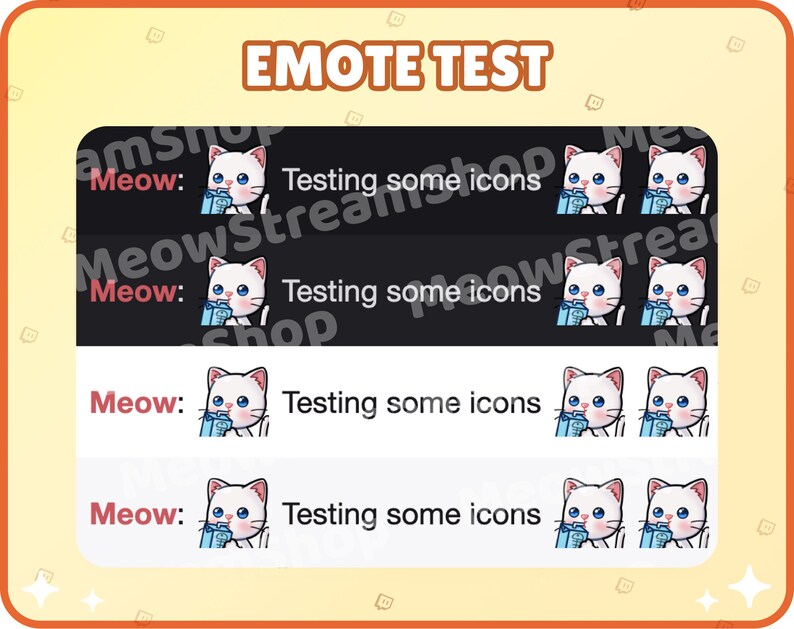 Twitch Emote / Cute White Cat Sip Sipping Tea Drink Drink - Etsy