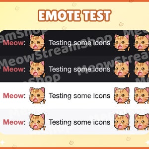 Twitch Emote / Cute Orange Cat Gasp, Shock, What, Whoa, Wow, Amaze ...