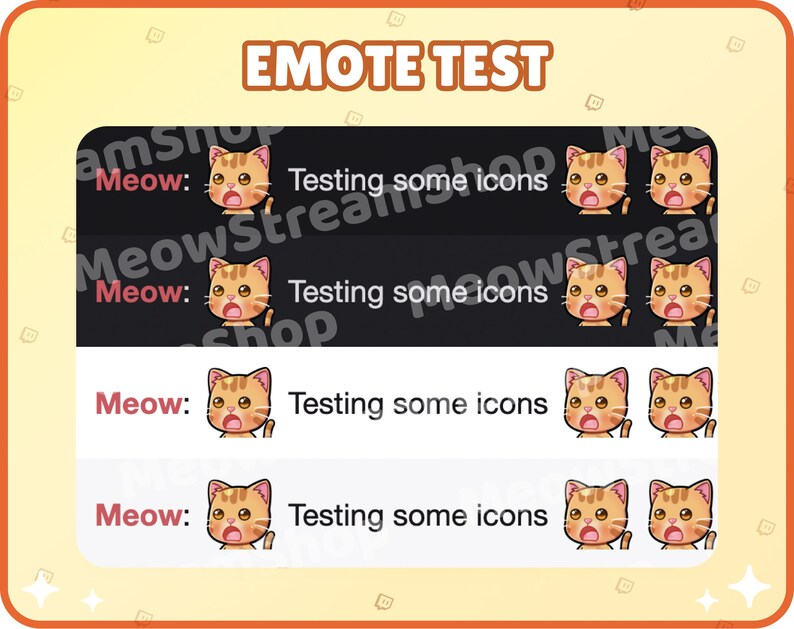 Twitch Emote / Cute Orange Cat Gasp, Shock, What, Whoa, Wow, Amaze ...