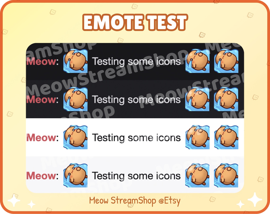 Twitch Emote / Cute Potato Laying Down, Cry, Sad, Tears, Panic Emotes ...