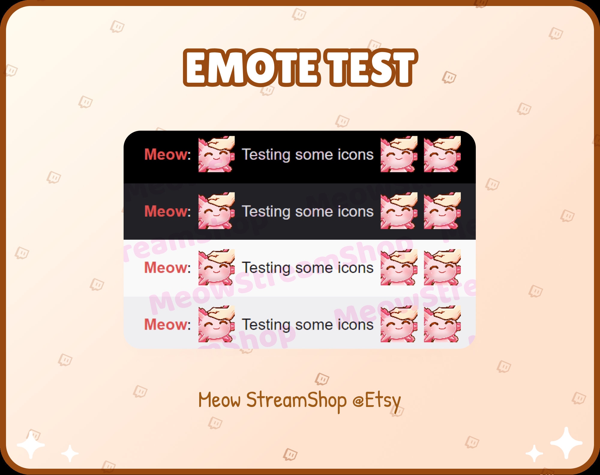 Twitch Emote / Cute Axolotl Pat Emote / Axolotl Salamander Sub - Etsy ...