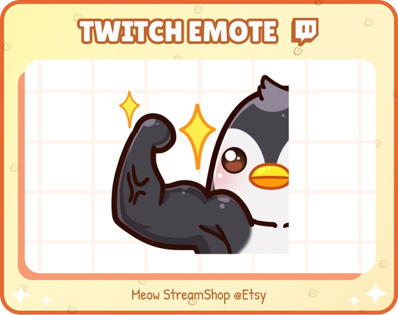 Twitch Emote / Cute Penguin Flex Alpha Muscle Emotes / Cute - Etsy