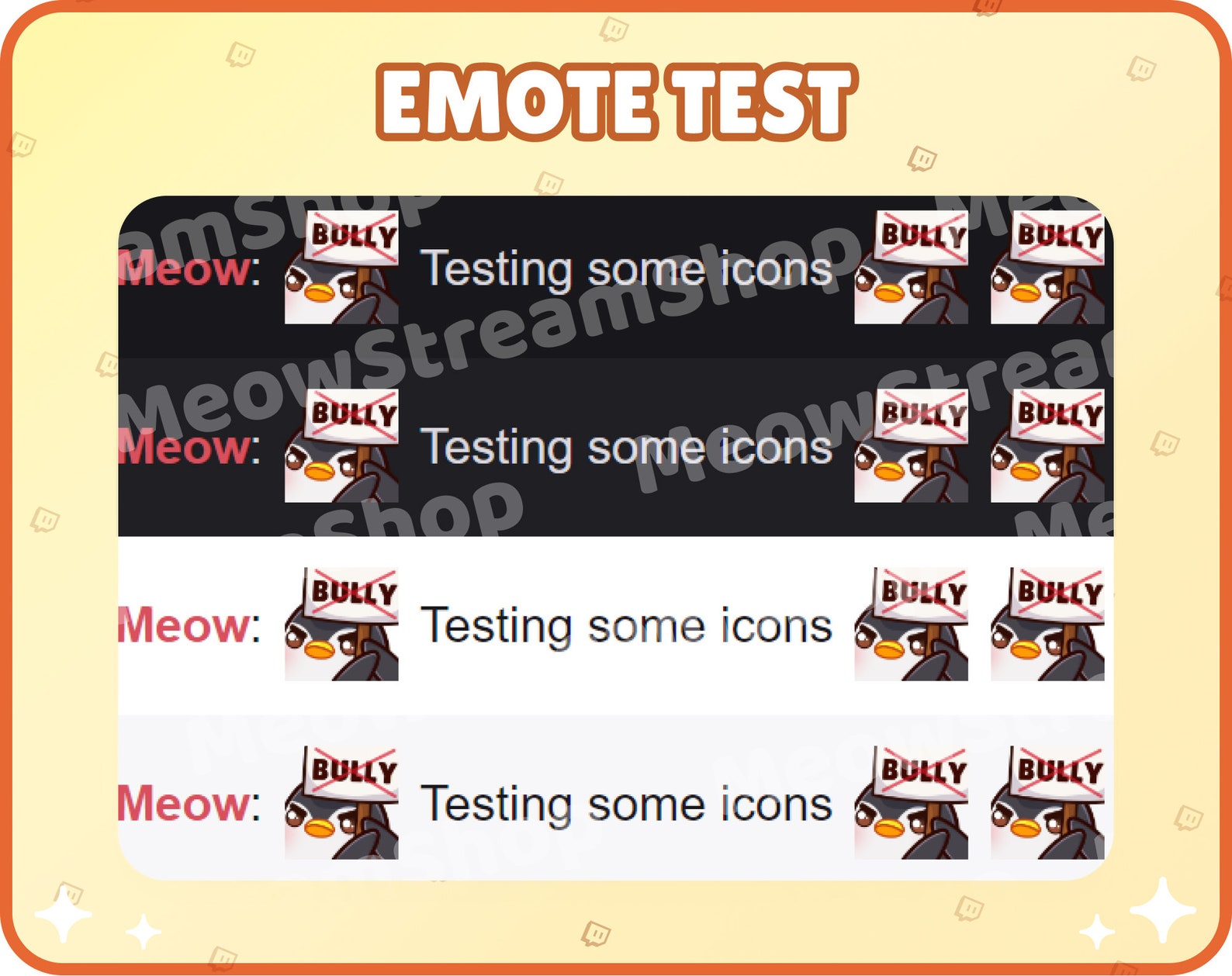 Twitch Emote / Cute Penguin No Bully Bully Emotes / Cute - Etsy