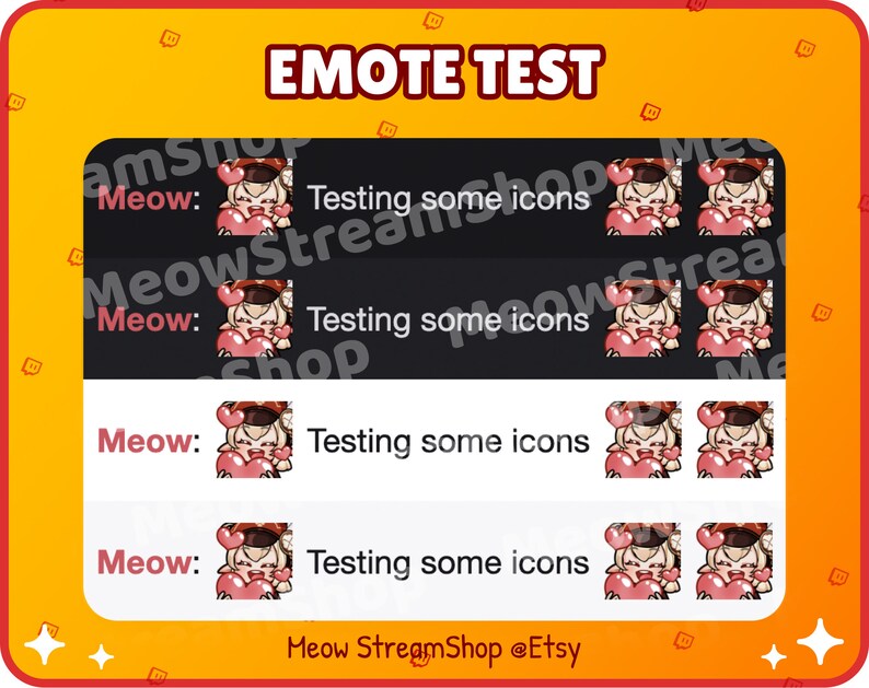 Twitch Emote / Klee Heart, Love, Hug, Happy Emotes / Genshin Impact Sub ...