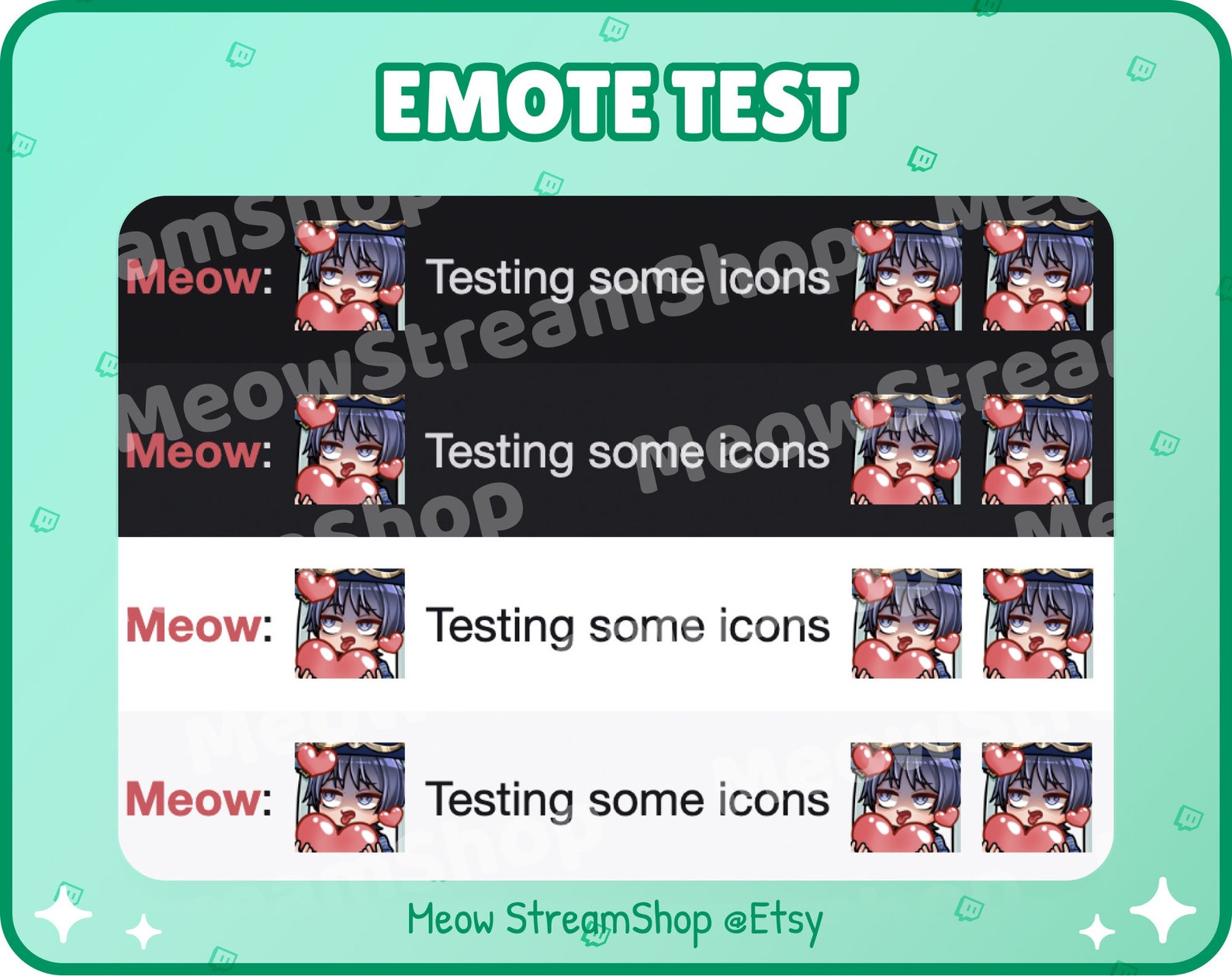 Twitch Emote / Wanderer Scaramouche Heart, Love, Hug, Bleh, Blah Emotes ...