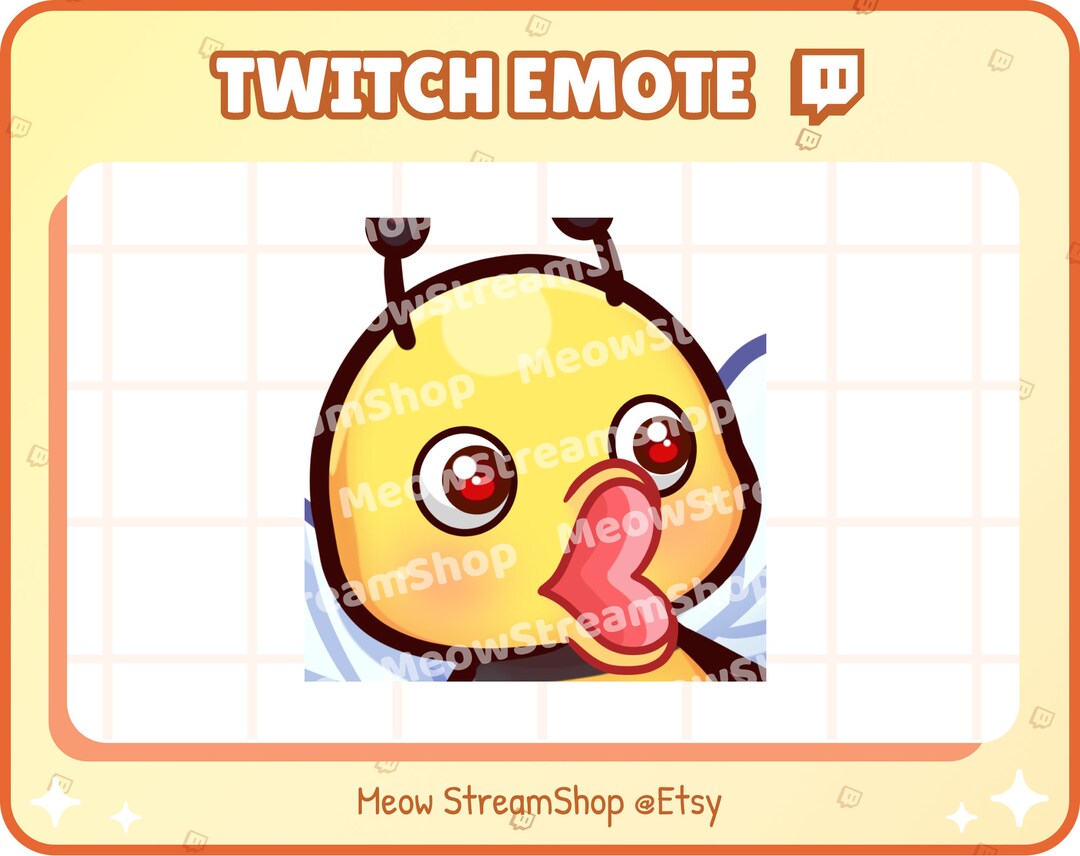 Twitch Emote / Cute Bee POG, Pogger, Excited, Happy, Wow Emotes ...