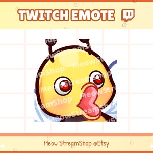 Twitch Emote / Cute Bee POG, Pogger, Excited, Happy, Wow Emotes ...