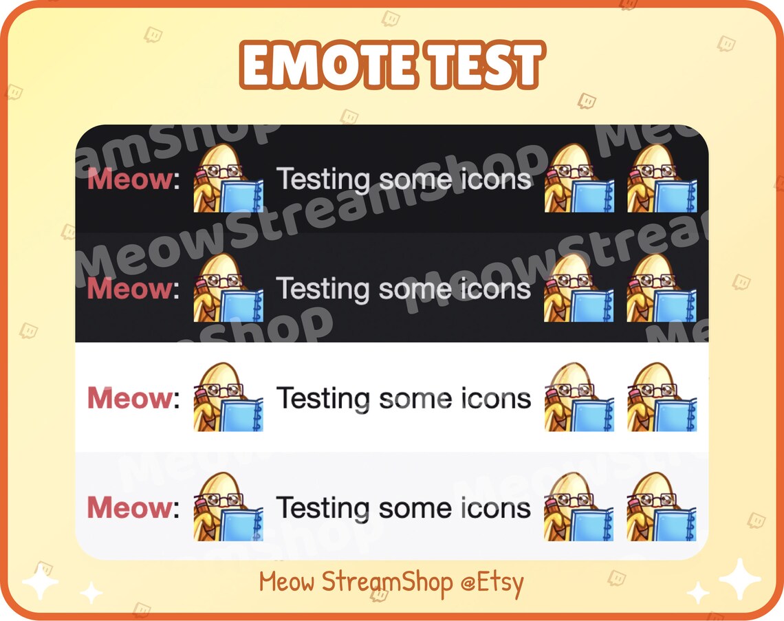 Twitch Emote / Cute Banana Note, Taking Note, Rule, Write Emotes ...