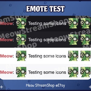 Twitch Emote / Cute Zombie Cat Nerd, Nerdy, Glasses, Geek Emotes ...
