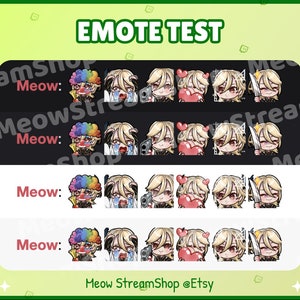 Twitch Emote / Kaveh Emotes Pack 1 clown, Cry, Gun, Heart, Think, Knife ...