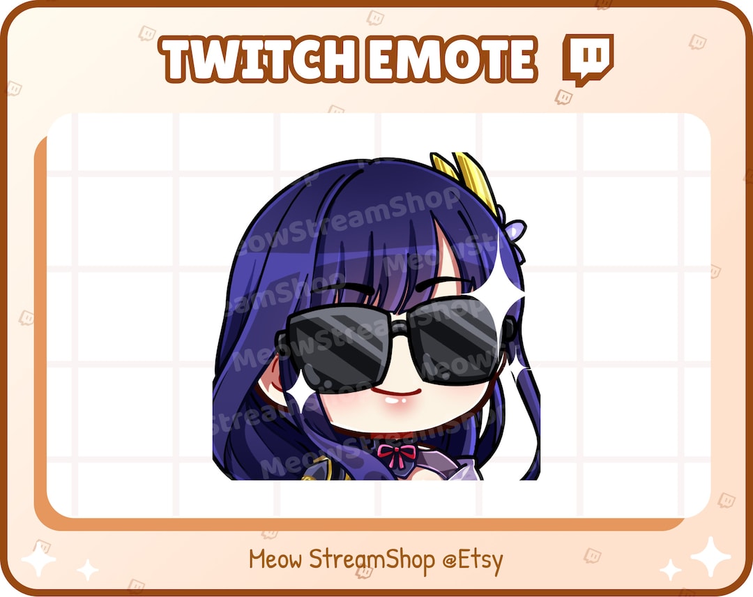 Twitch Emote / Baal Raiden Shogun Cool, GG, EZ Emote / Genshin Impact ...