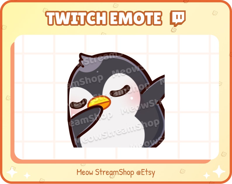 Twitch Emote / Cute Penguin Dab Dabing Cool Emotes / Cute - Etsy