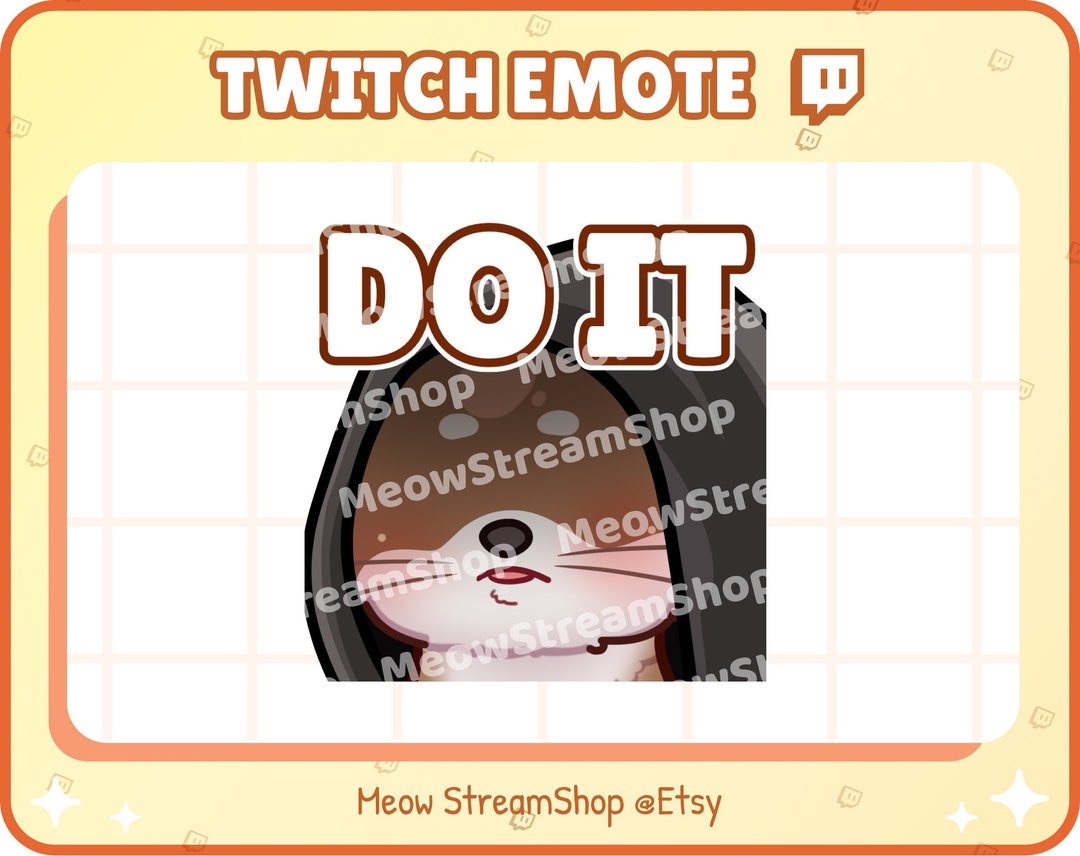 Twitch Emote / Cute Otter DO IT, Evil, Yandere Emotes / Kawaii Otter ...