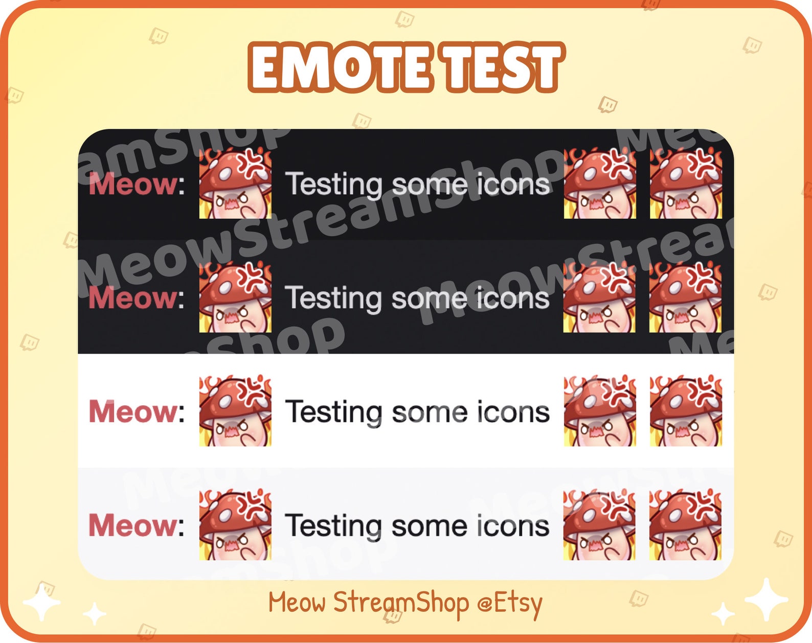 Twitch Emote / Cute Mushroom Rage Angry Mad Pout Emote / - Etsy