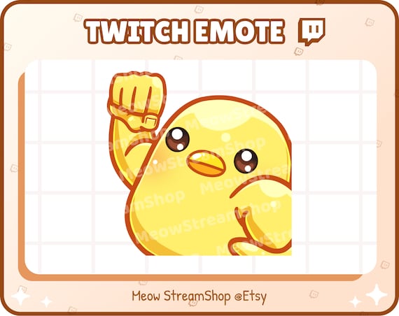 Twitch Emote / Cute Chick Punch Rage Emotes / Cute Duckling - Etsy