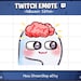 Twitch Emote / Cute Ghost Neuron Activated, Brain, Smart, 200IQ Emote ...