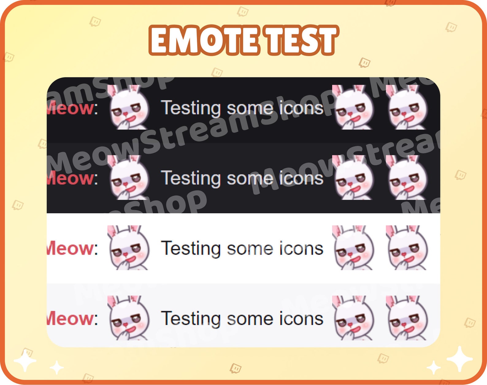 Twitch Emote / Cute Rabbit Smug Face Evil Face Emotes / Cute - Etsy