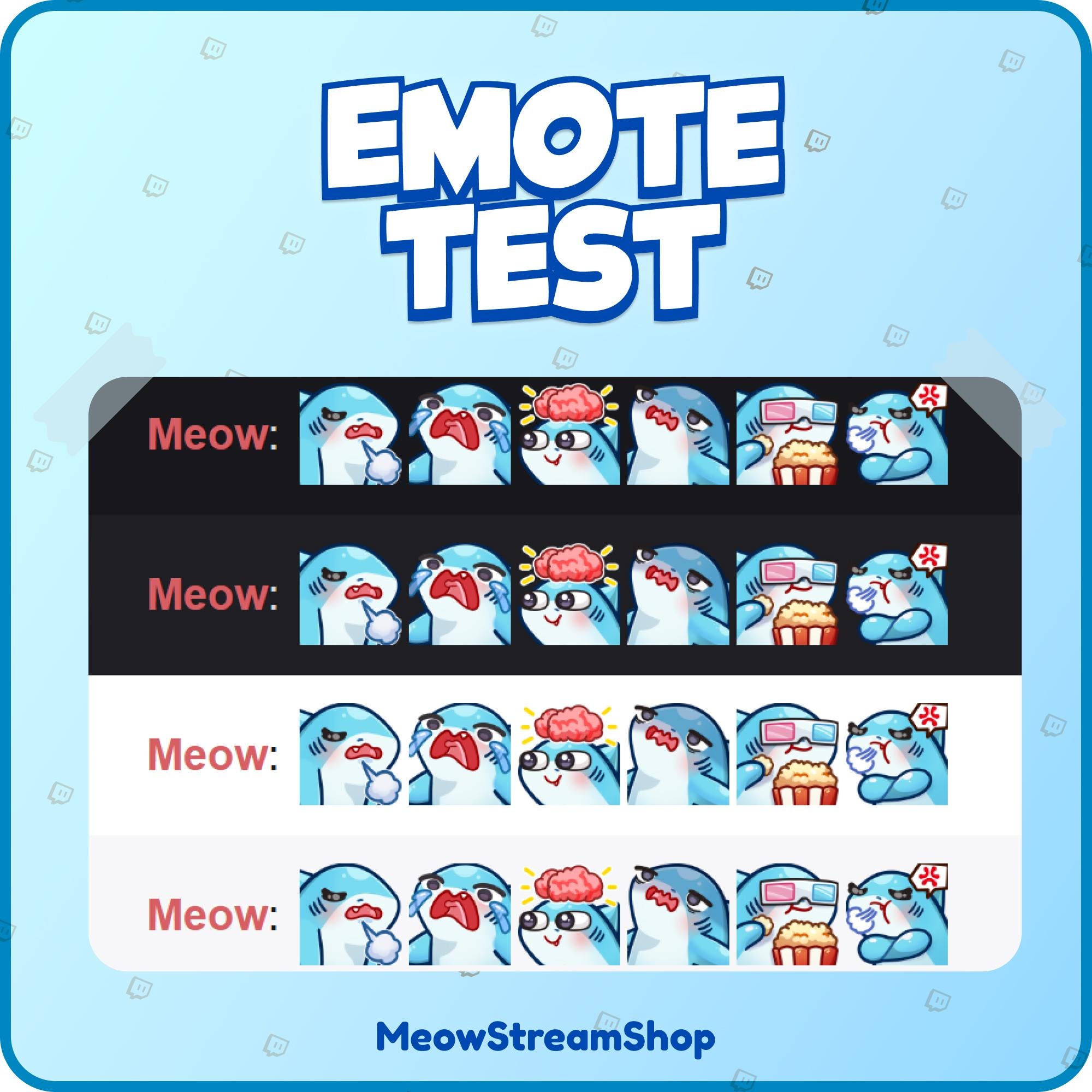Twitch Emote / Cute Shark Mega Pack #2 Emotes ( 24 Emotes Ready to Use ...