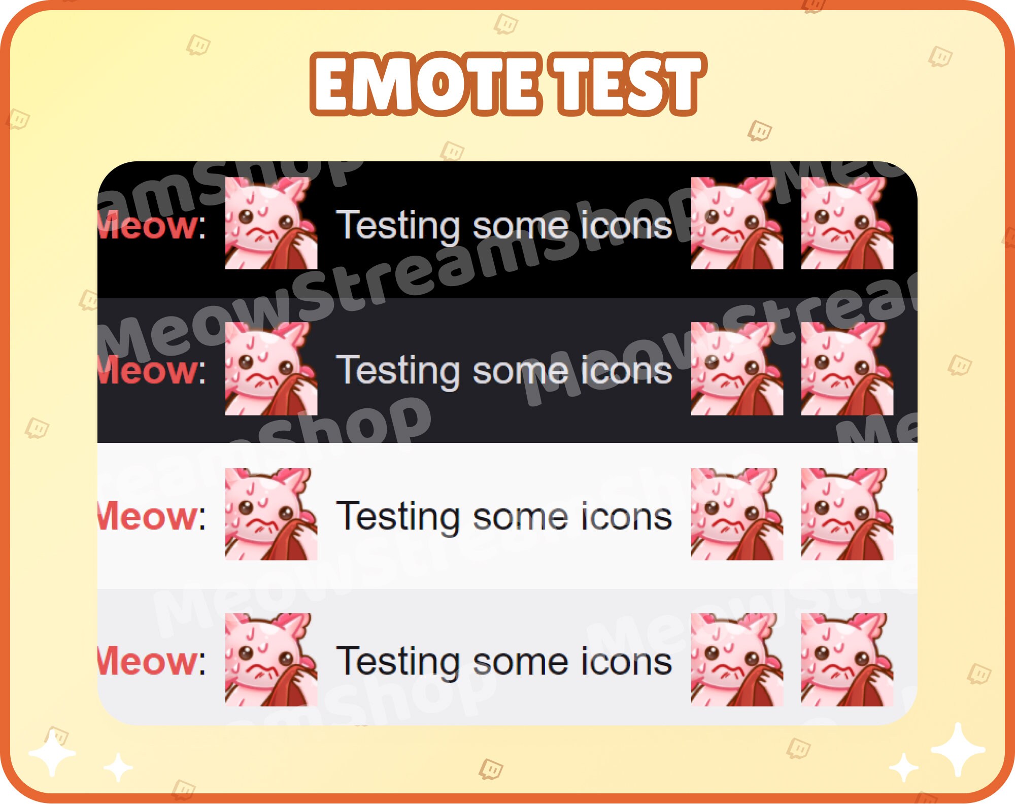 Twitch Emote / Cute Axolotl Sweating Emote / Cute Axolotl - Etsy India